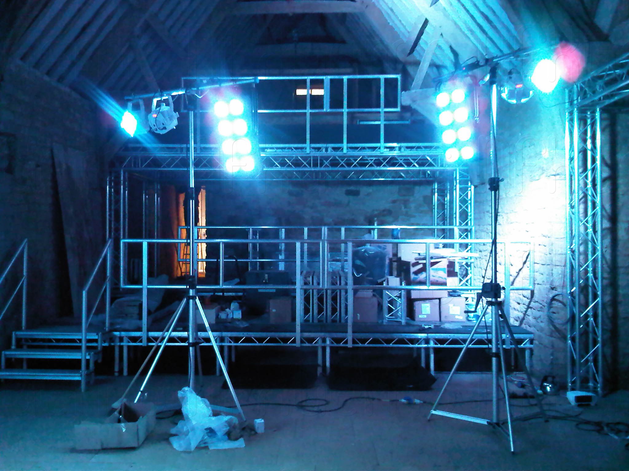 Stage seating and control build